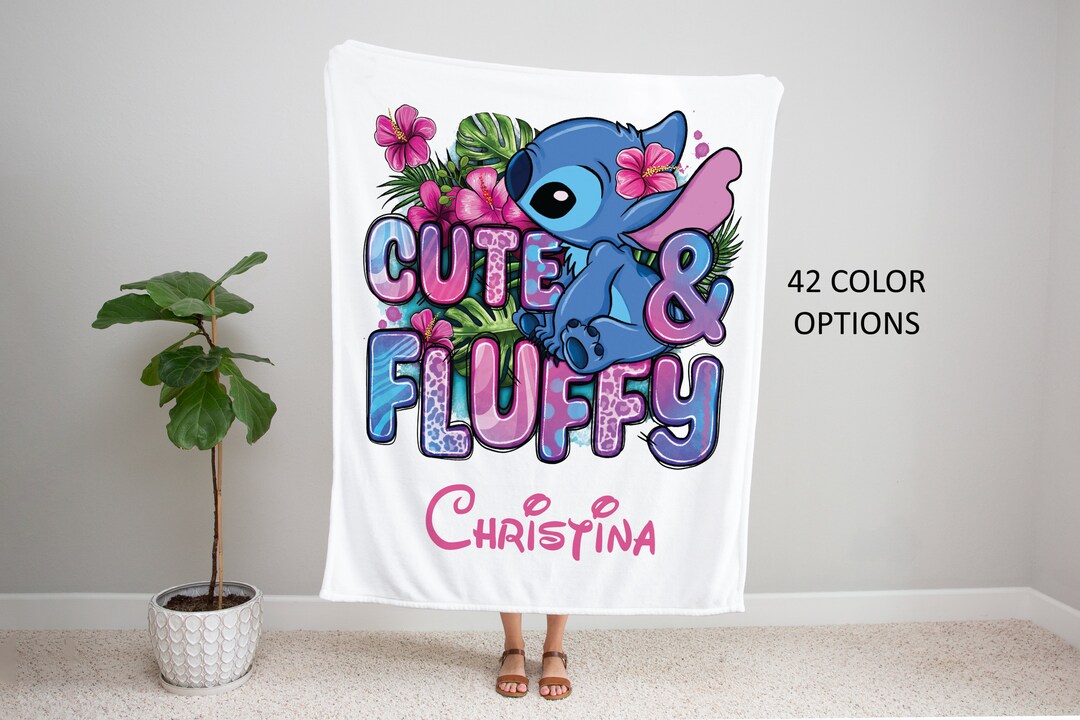 Custom Stitch Name Blanket, Personalized Stitch Birthday Trip ...