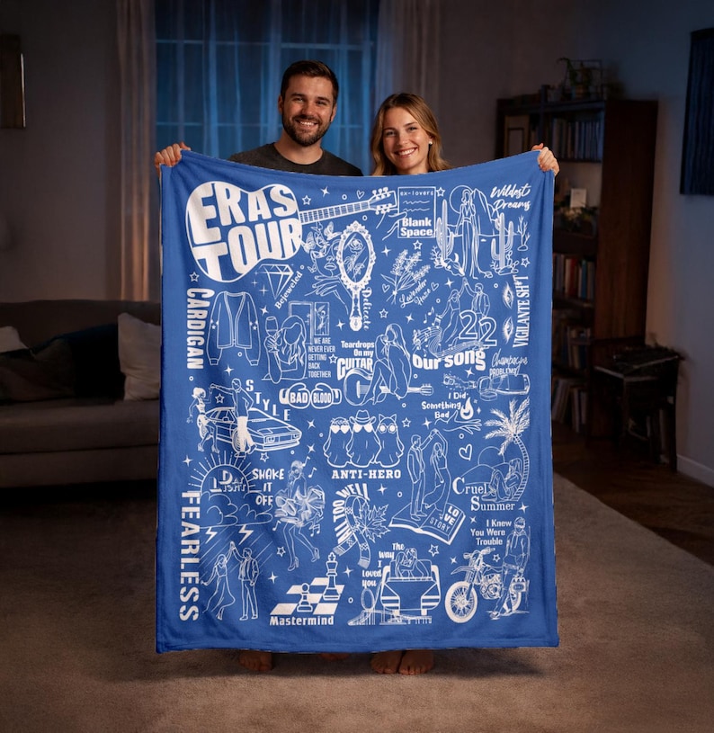 Custom Music Album Art Blanket, Song Lyrics, Personalized Gift - Etsy