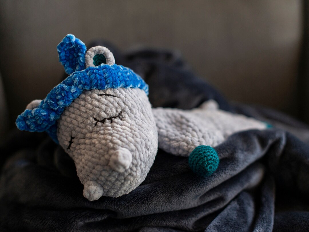 Heli the Hippo | Soft Crochet Hippo, Cuddle Toy, Sleeping Toy, Plushie ...