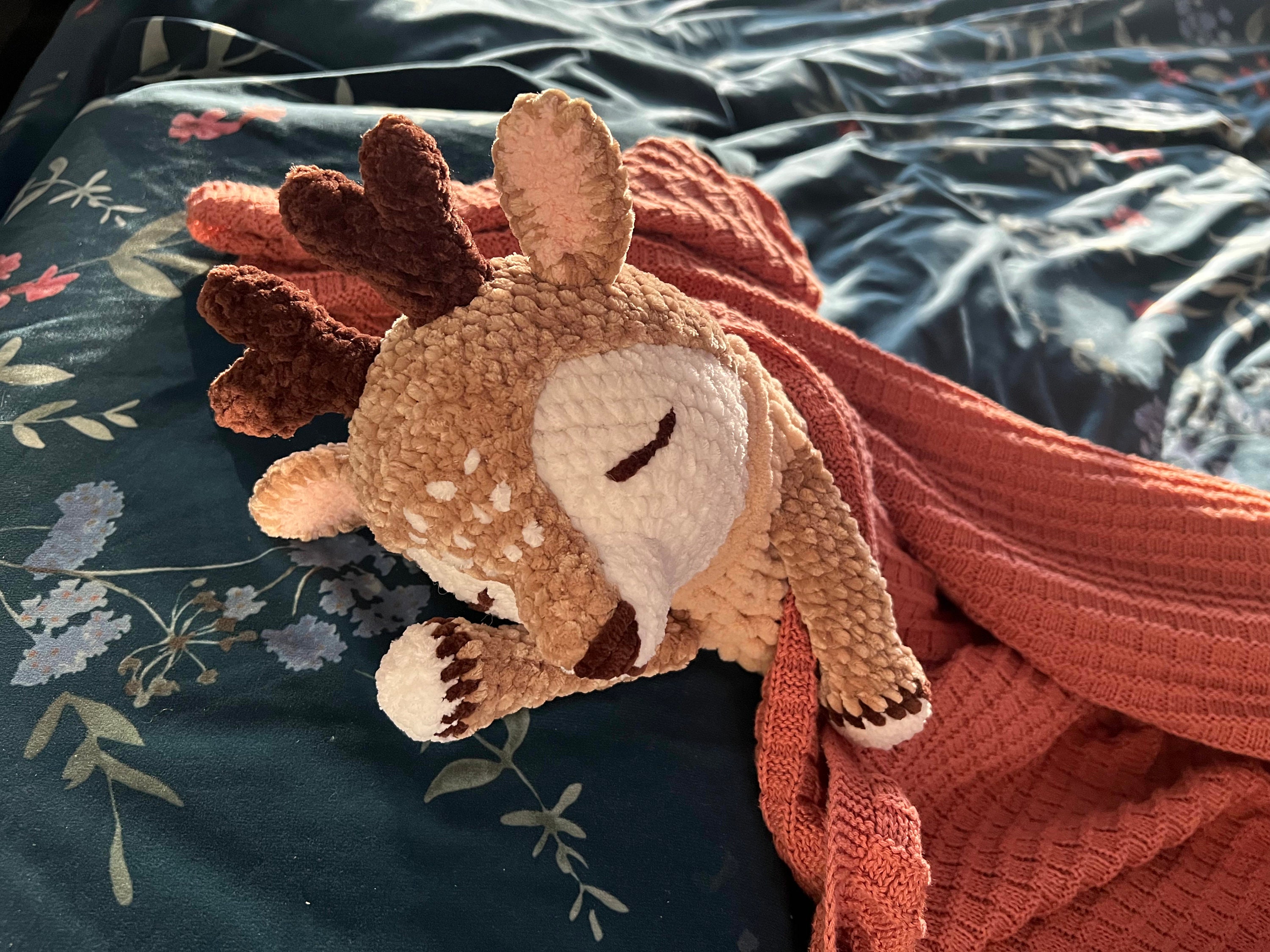 Delilah the Deer Pajama Holder Crochet Deer Baby Cuddle - Etsy