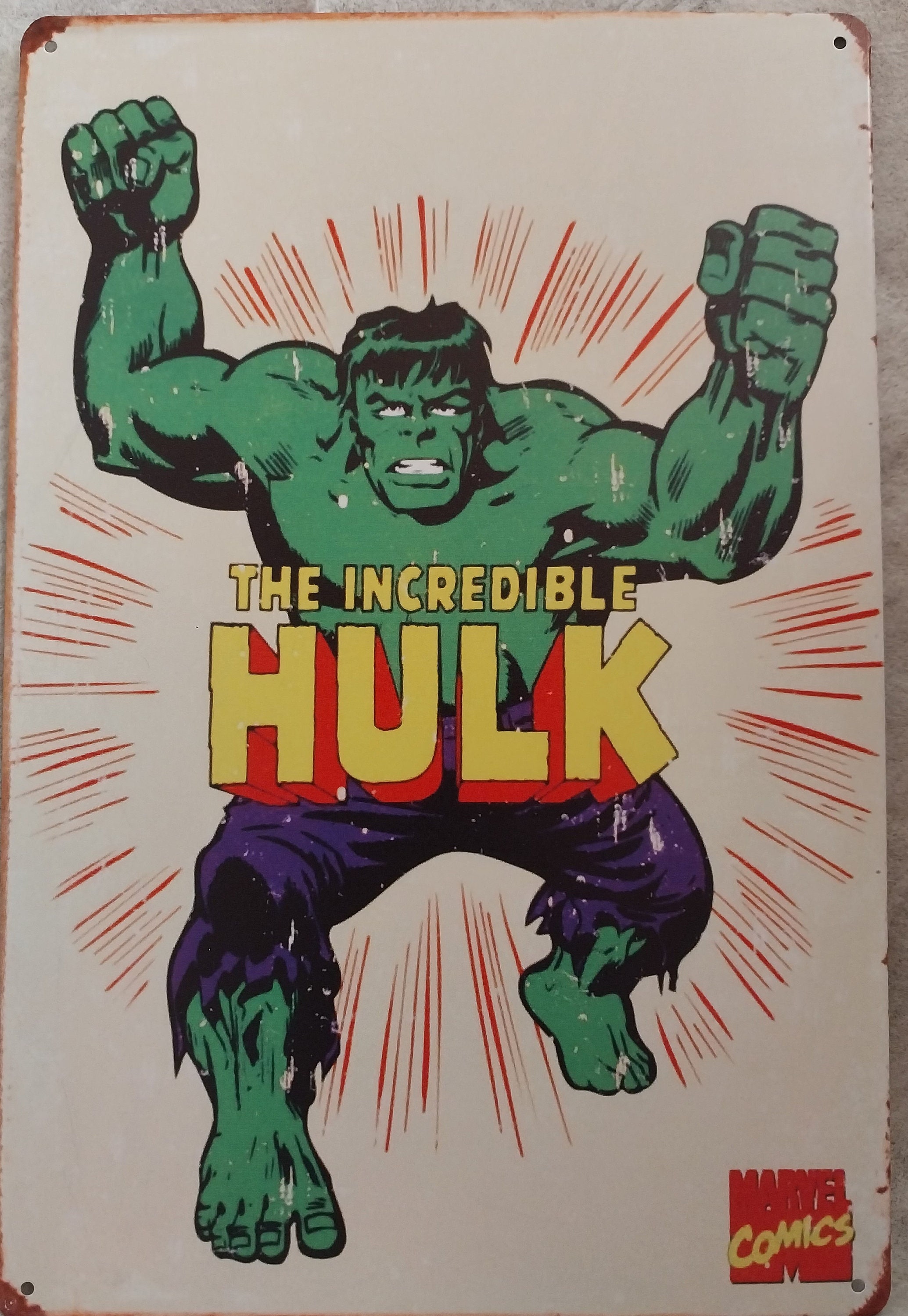 Novelty Metal the Incredible Hulk Sign A4 for Man Cave Bar or - Etsy