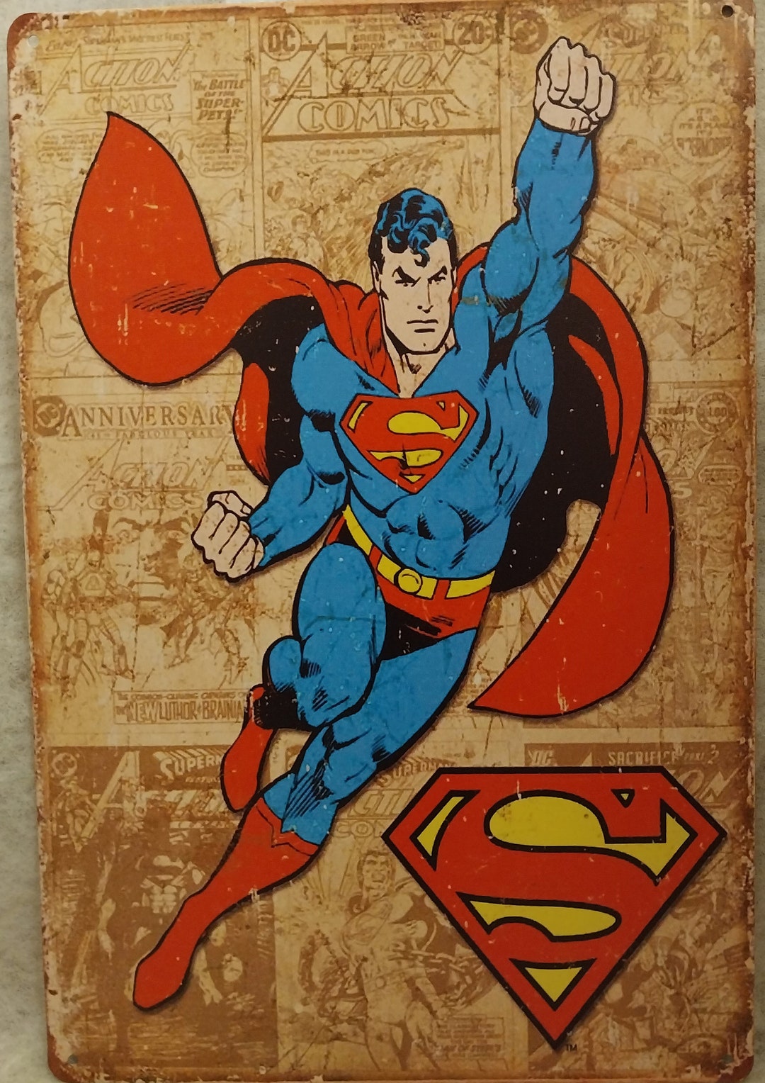 Novelty Comic Sign superman A4 for Man Cave, Bar or Gaming Room Funny ...
