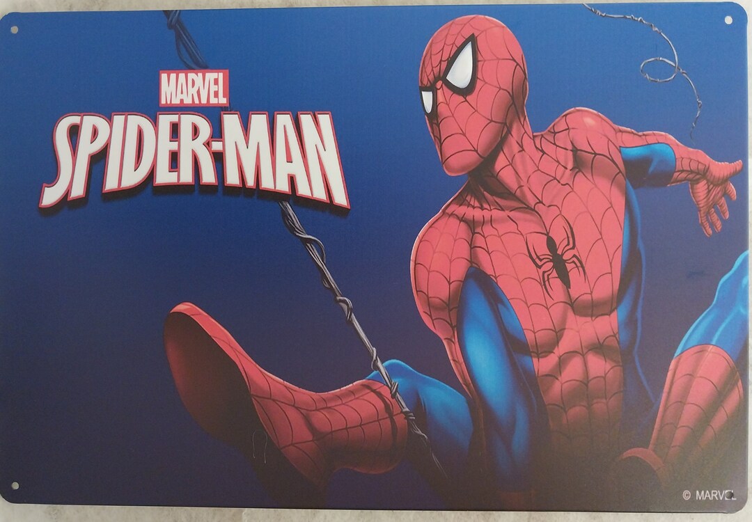 Novelty Spiderman Sign A4 for Man Cave, Bar or Gaming Room Funny Wall ...