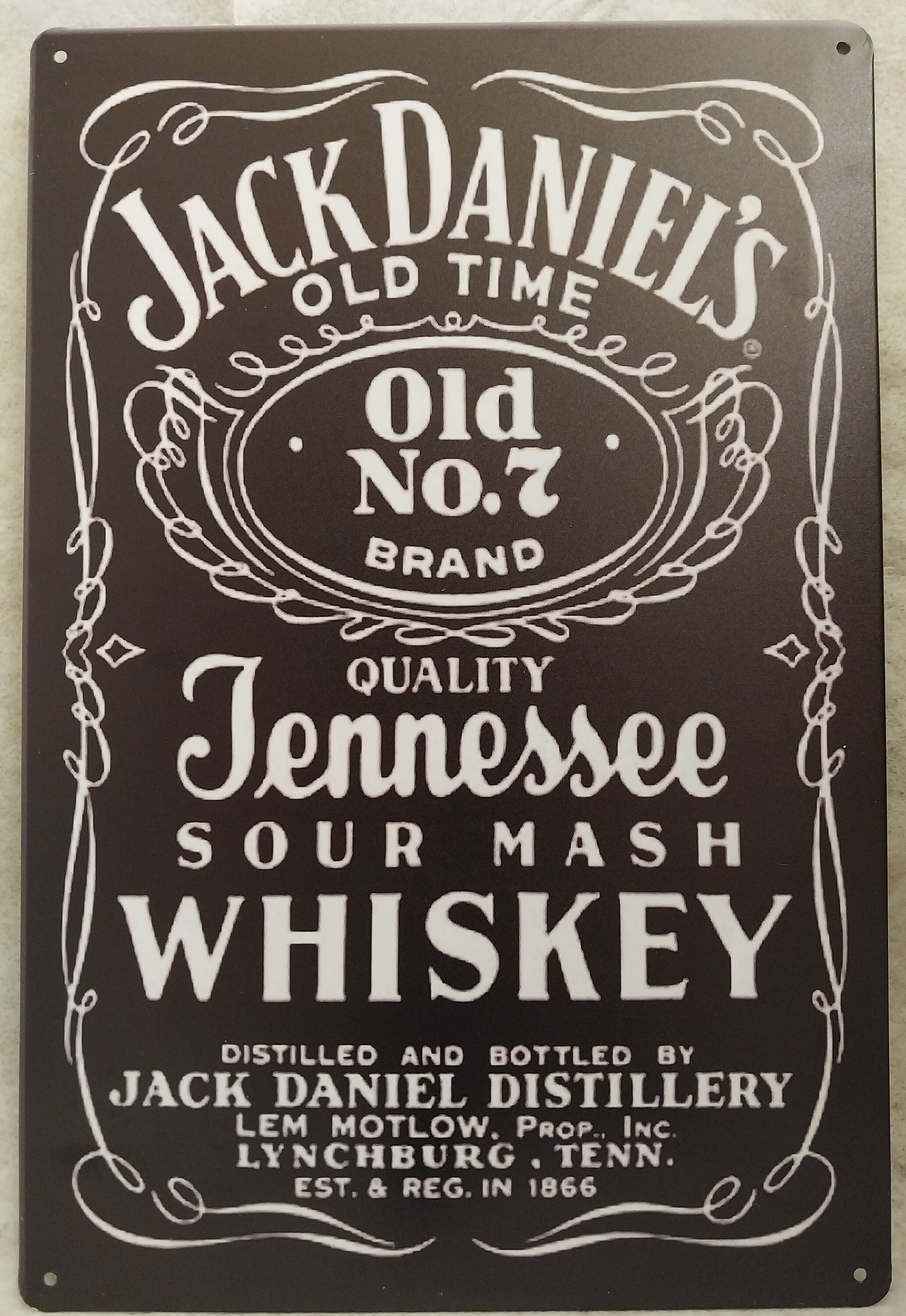 Novelty Metal Jack Daniel's Sign quality Tennessee - Etsy