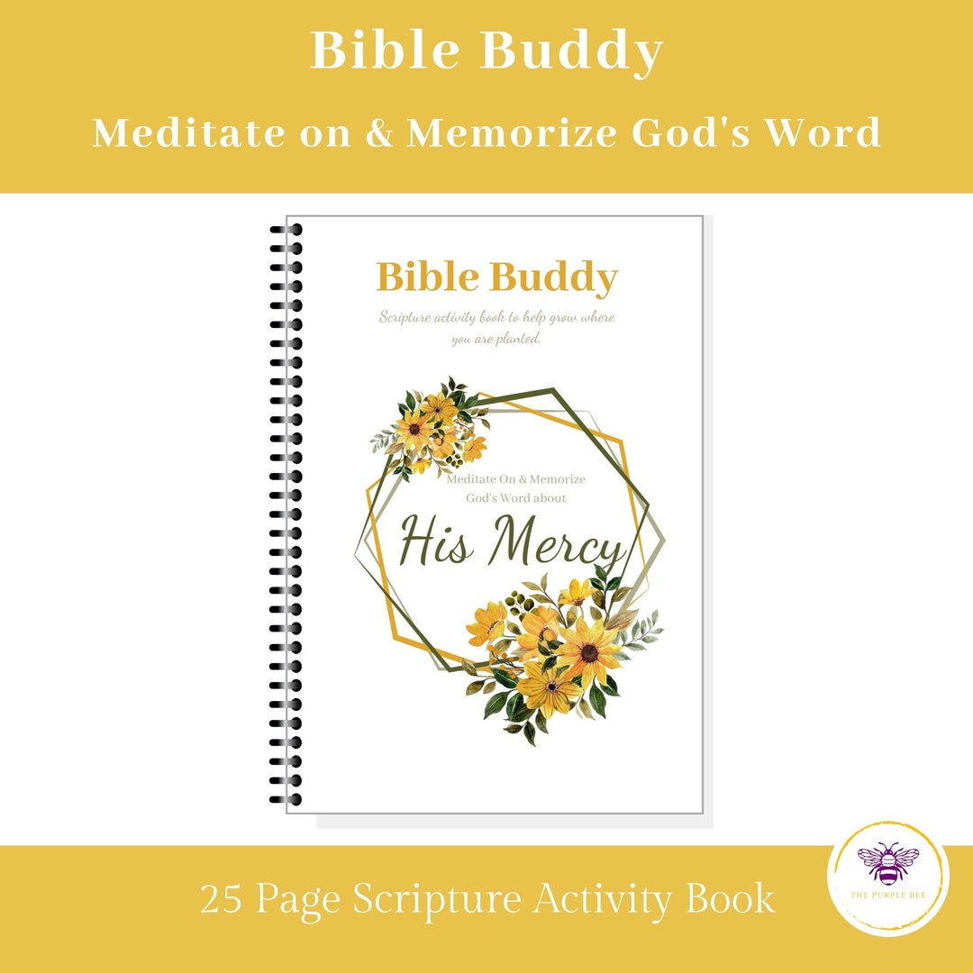 His Mercy Bible Buddy-scripture Activity Book-bible Verse Coloring Book ...