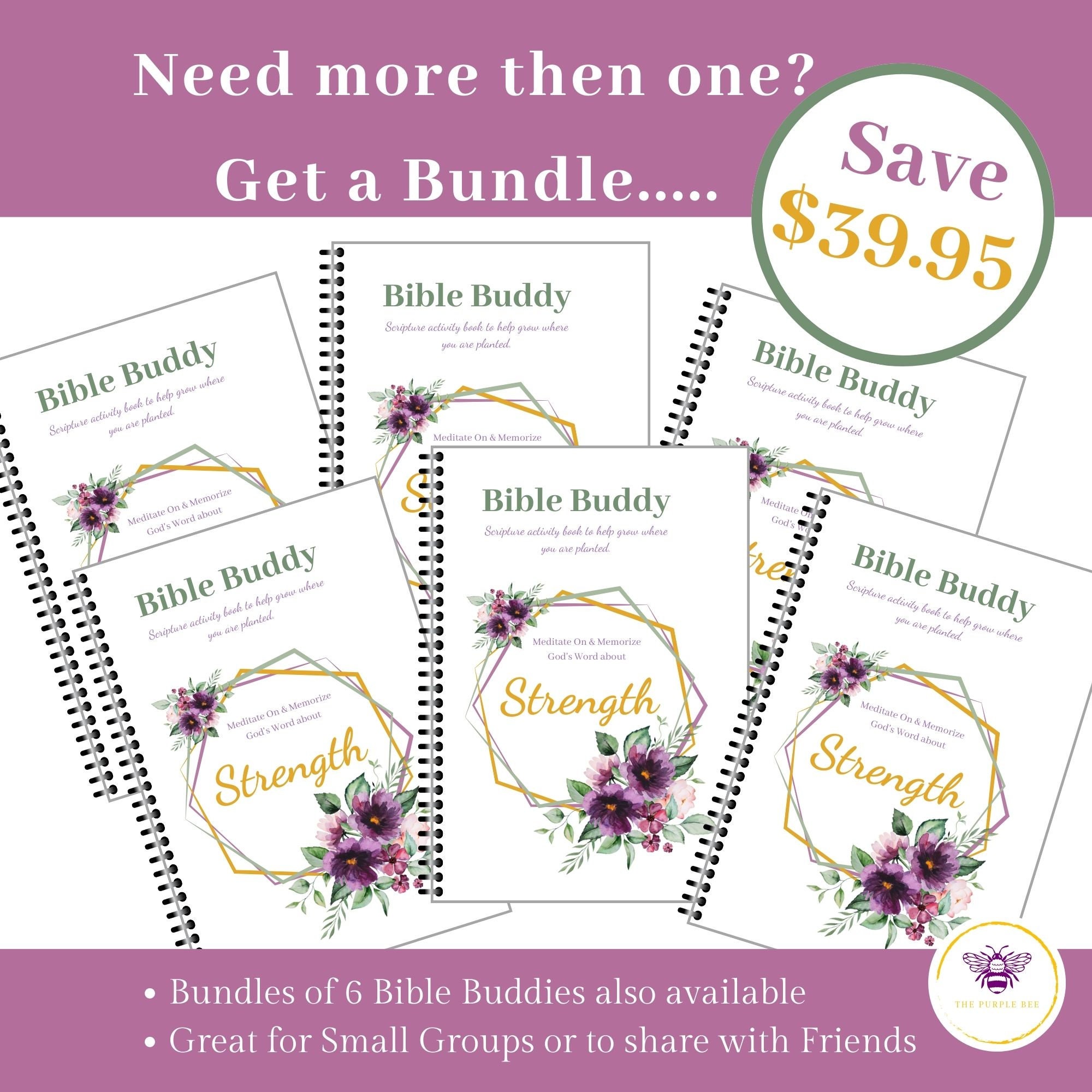 Strength Bible Buddy-scripture Activity Book-bible Verse Coloring Book ...