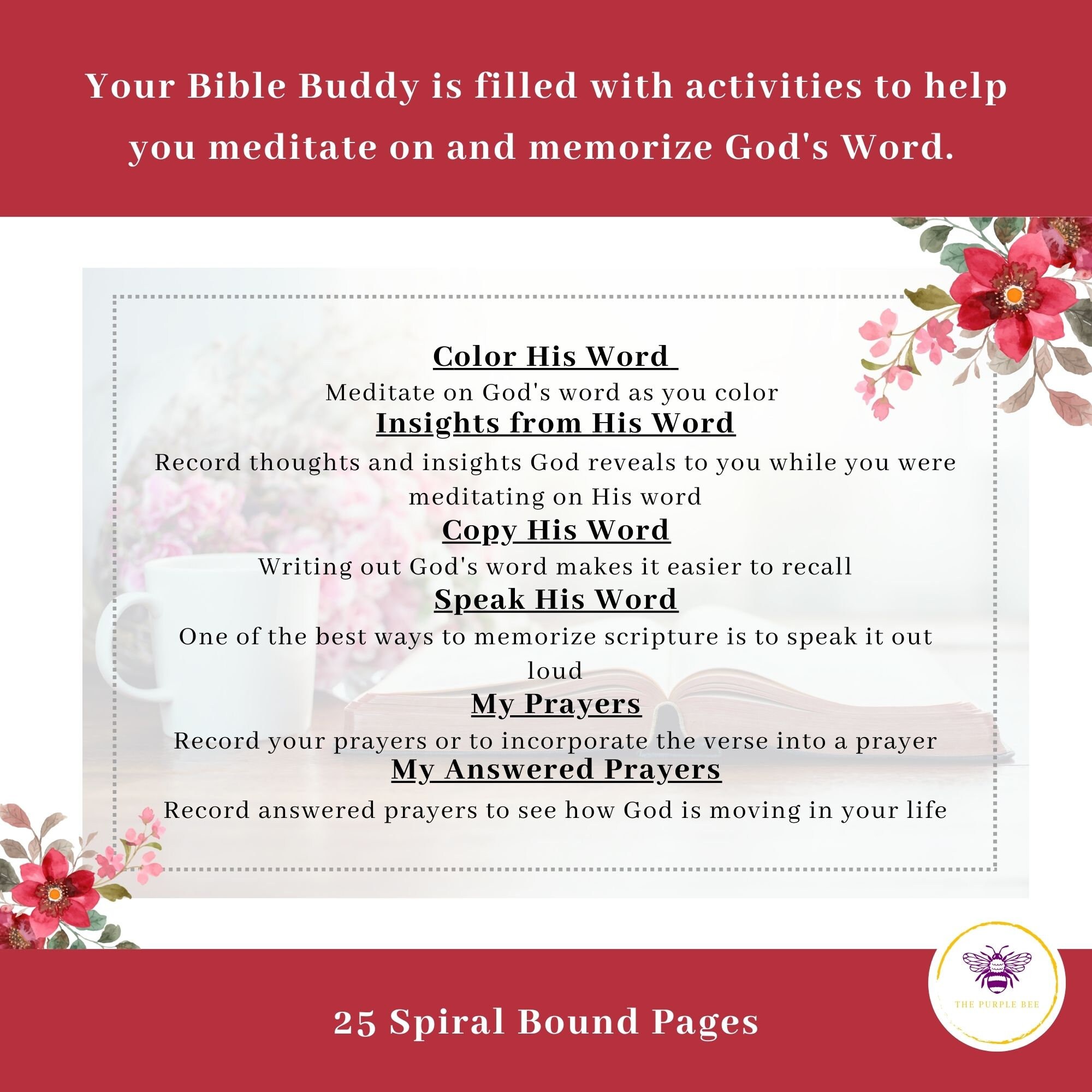 Love Bible Buddy-scripture Activity Book-bible Verse Coloring Book ...