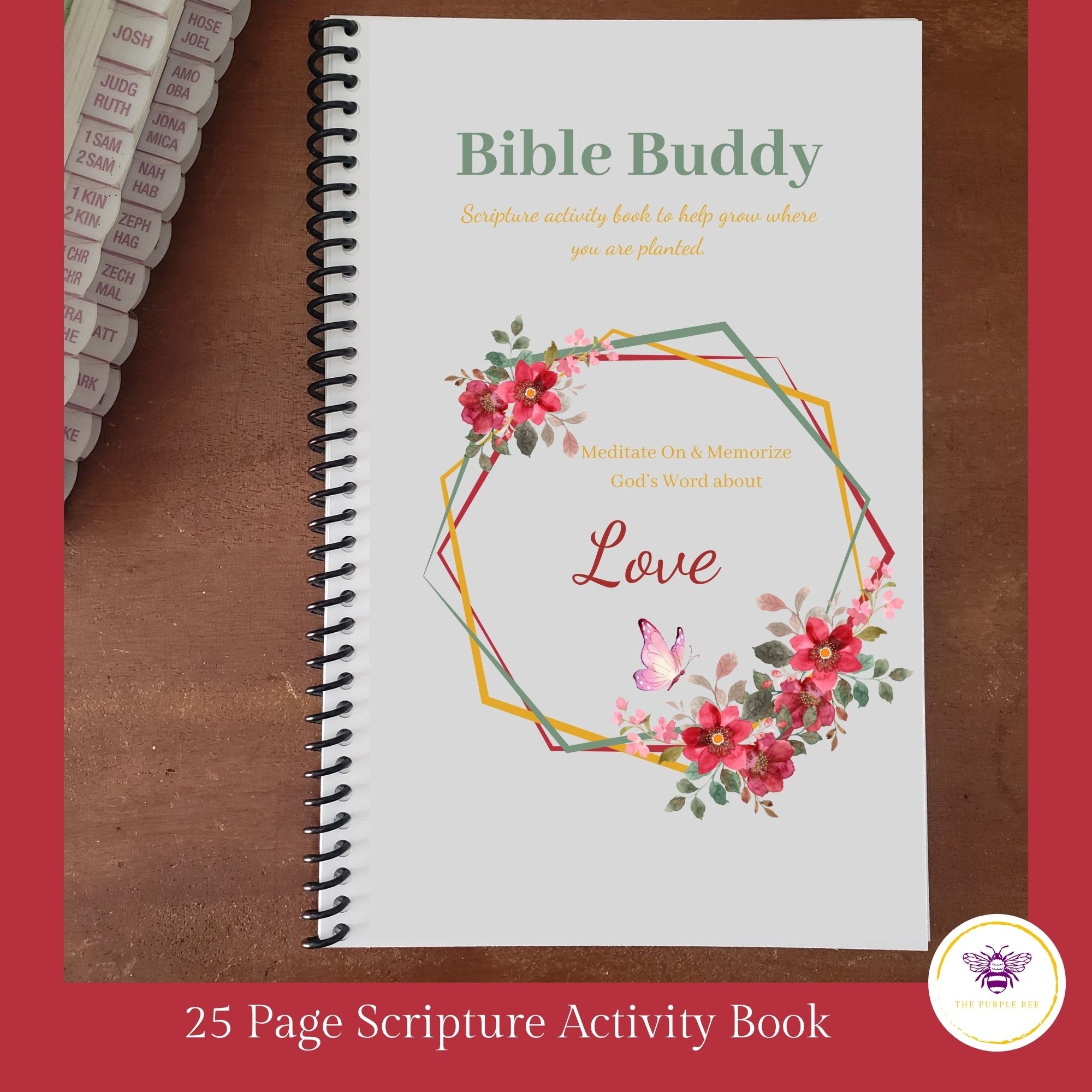 Love Bible Buddy-scripture Activity Book-bible Verse Coloring Book ...