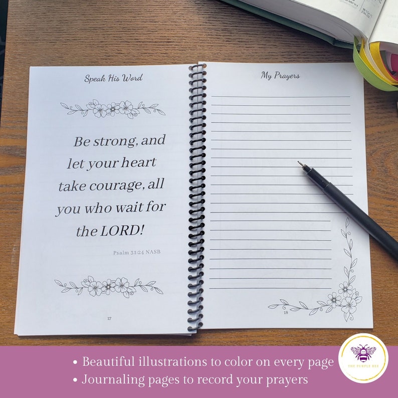 Strength Bible Buddy-scripture Activity Book-bible Verse Coloring Book ...