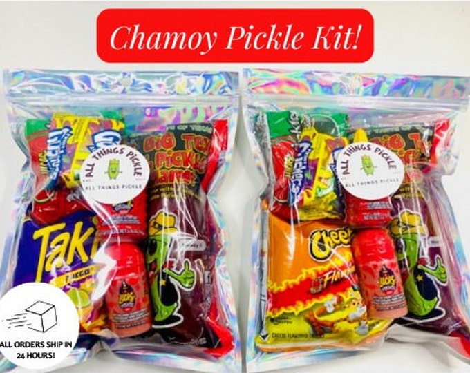Blue Raspberry Pickle Kit - New Food Crush Tiktok Trending Chamoy ...