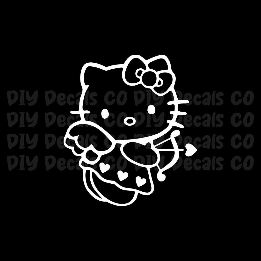 Hello Kitty Waterproof Decal Sticker Sanrio Vinyl Sticker Car - Etsy