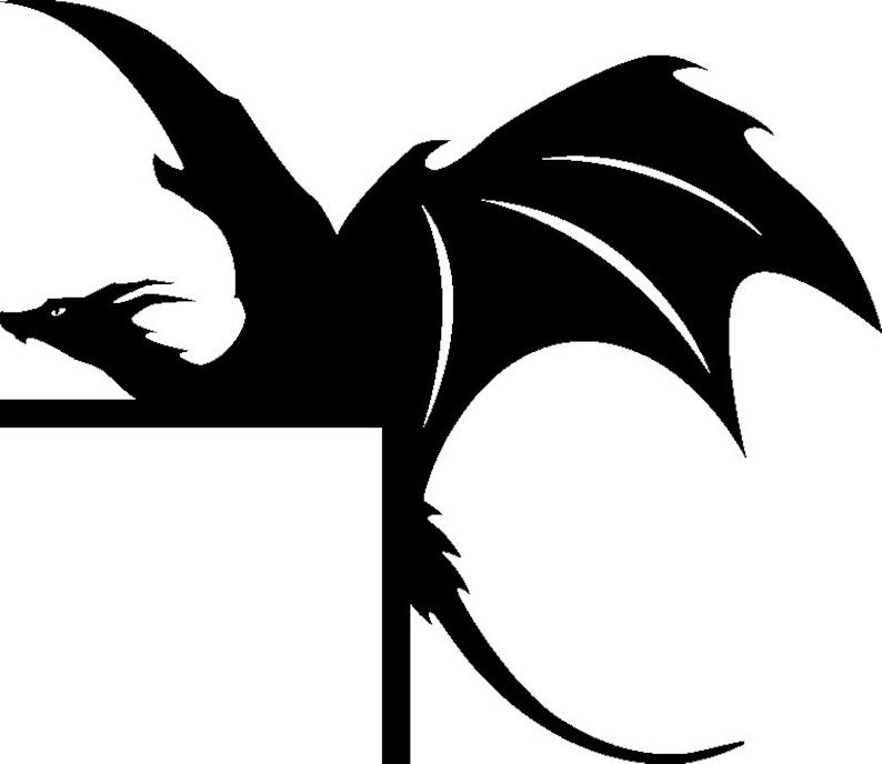 Dragon Door Corner / Door Corner / Dragon / Dragons / Window Corner ...