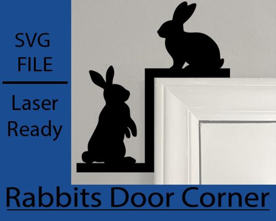 Rabbits Door Corner / Door Corner / Bunny / Bunnies / Window Corner ...