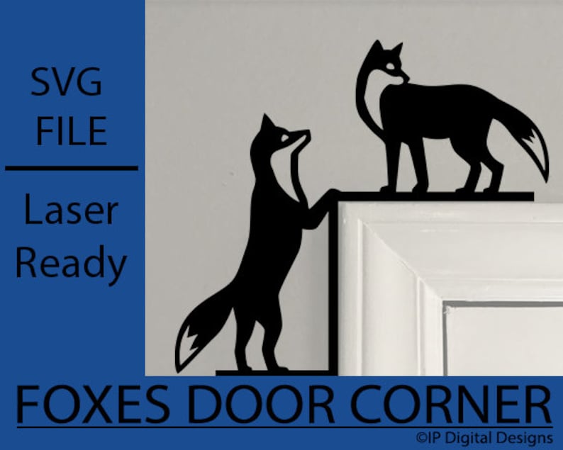 Fox Door Corner / Door Corner / Foxes / Window Corner / Window Decor - Etsy