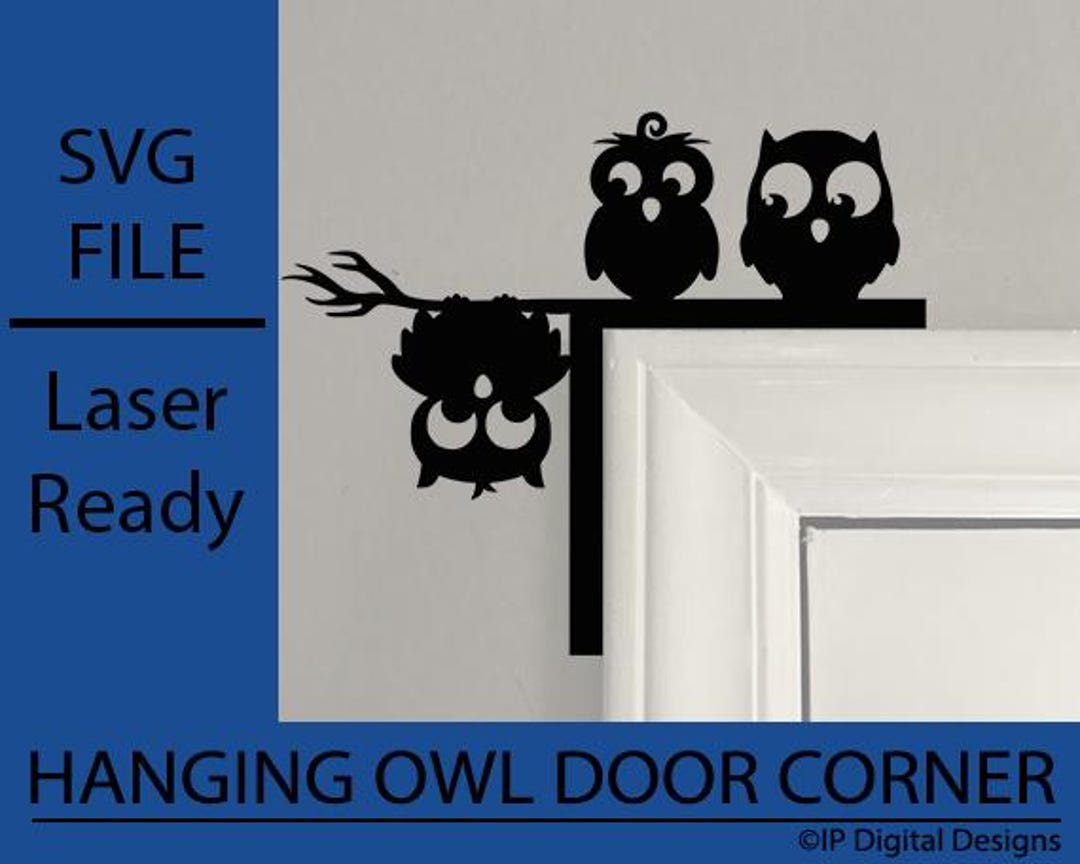 Hanging Owl Door Corner Variation / Door Corner / Owls / Window Corner ...