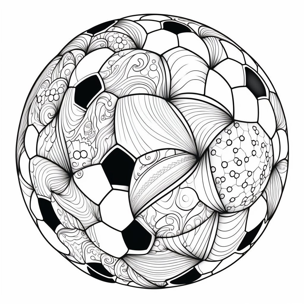 Soccer Ball Coloring Pages