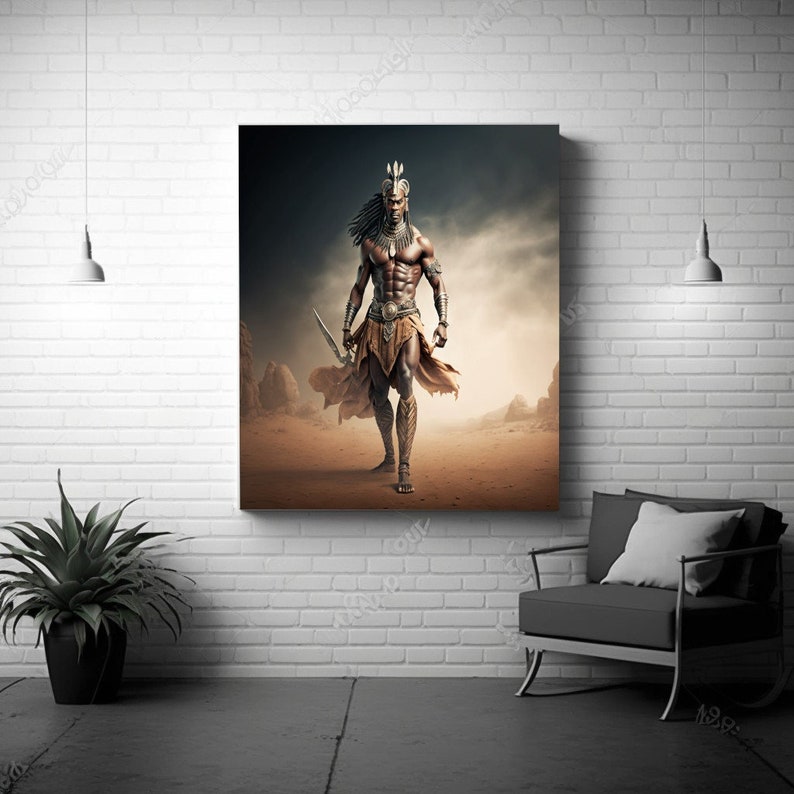 African Warrior Wall Art High Resolution Digital Download - Etsy