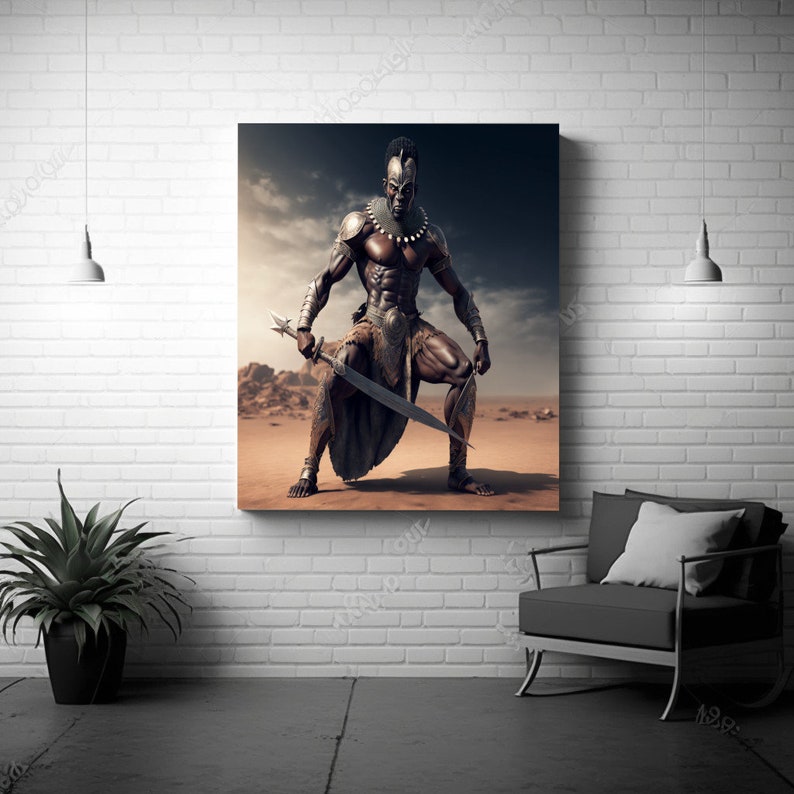African Warrior Wall Art High Resolution Digital Download - Etsy
