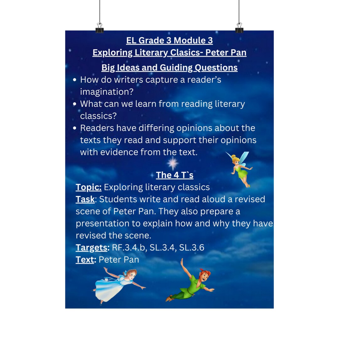 EL Grade 3 Module 3 Focus Wall Poster - Etsy