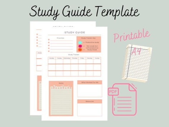 Study Chart Template