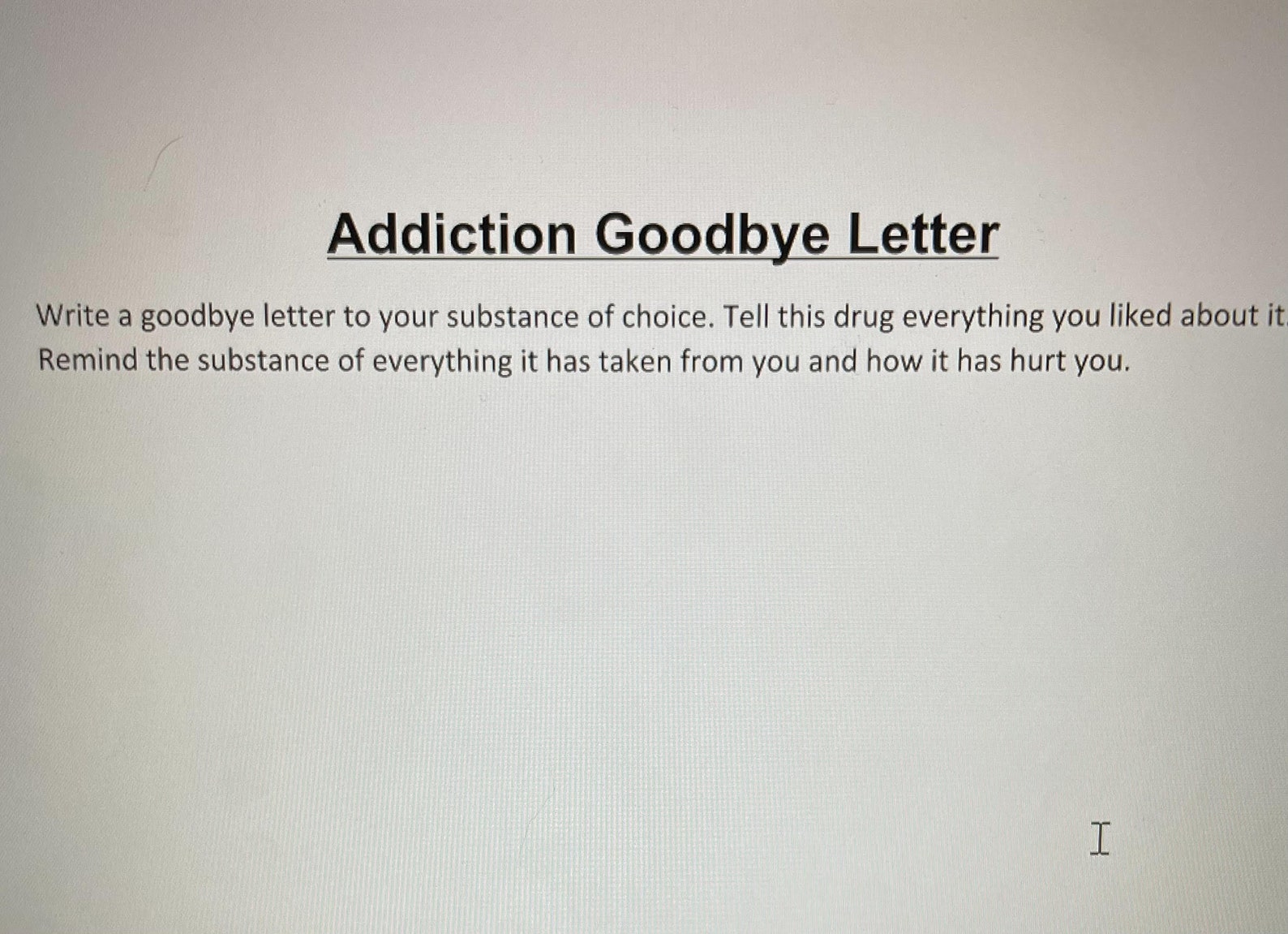 Addiction Goodbye Letter - Etsy
