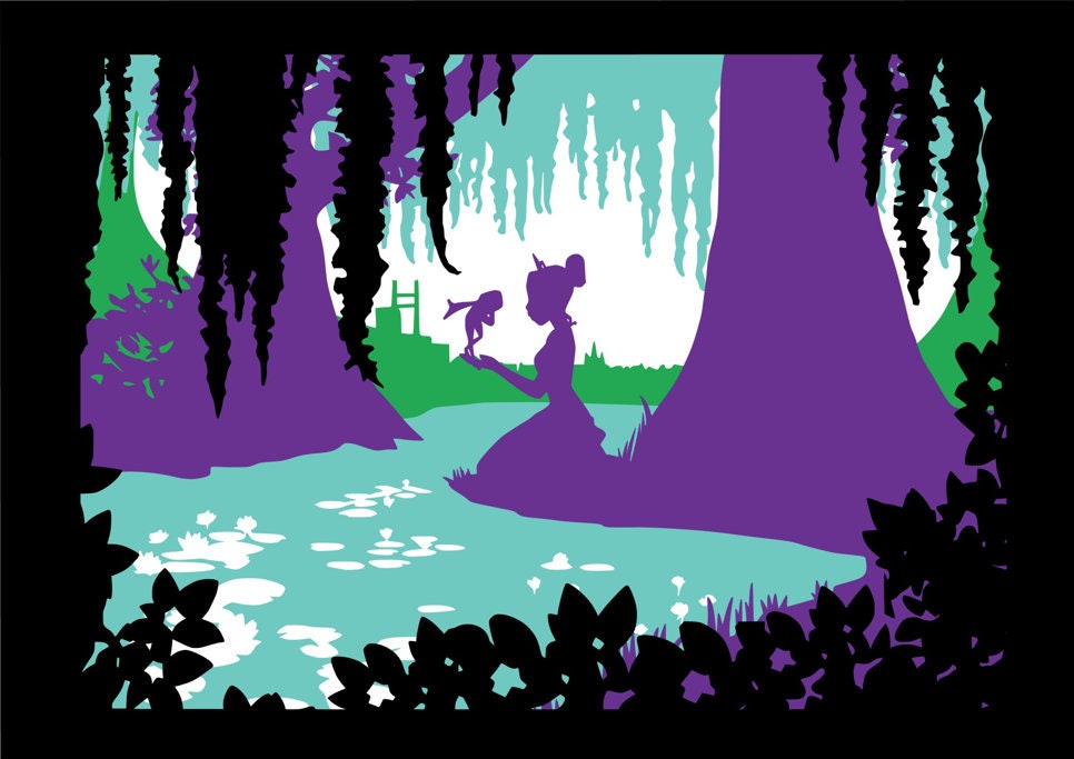Princess and the Frog, Shadow Box, 3D Cut, Cricut - Etsy