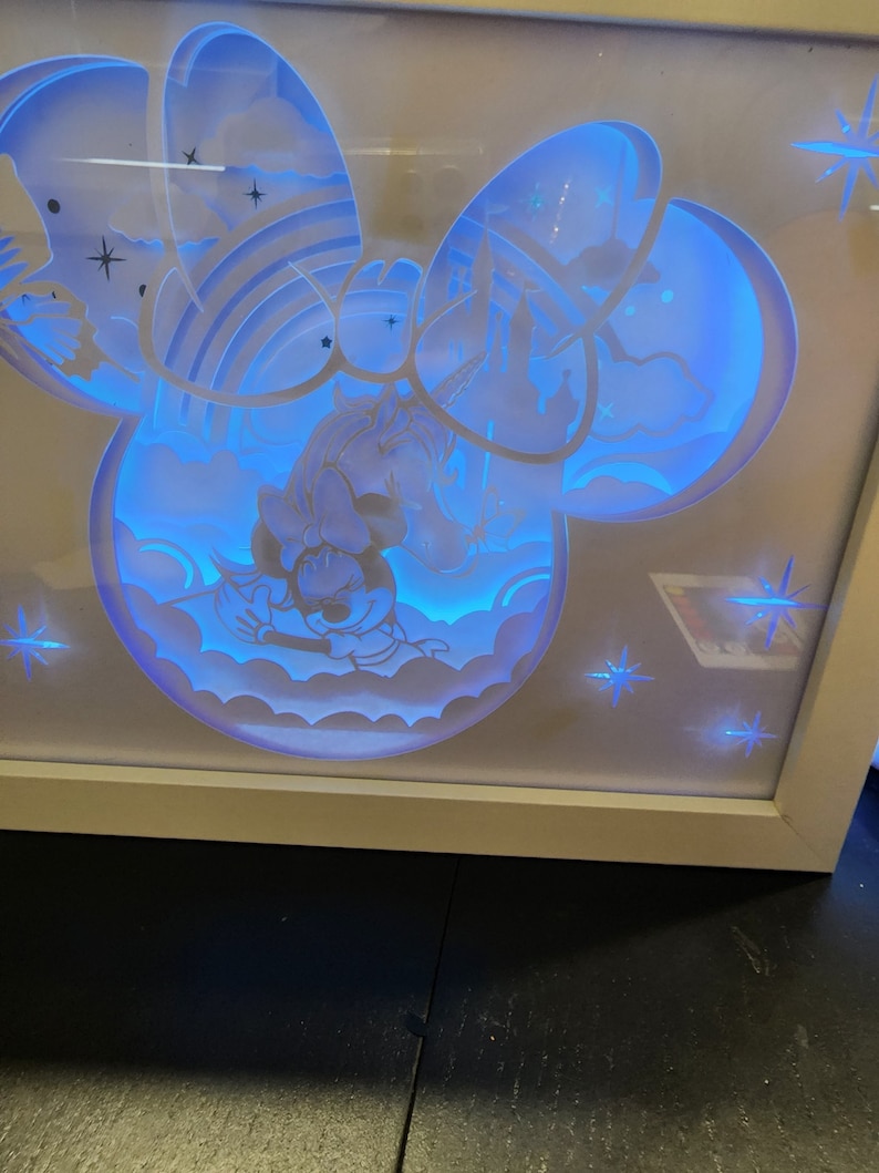 Minnie Mouse Shadow Box 3D Cut Cricut - Etsy