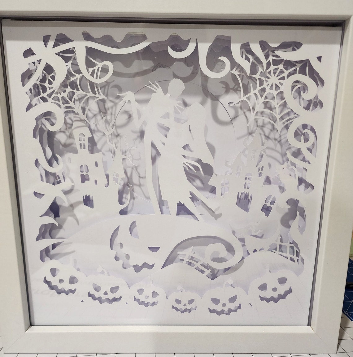 Nightmare Before Christmas, Shadow Box, 3D Cut - Etsy