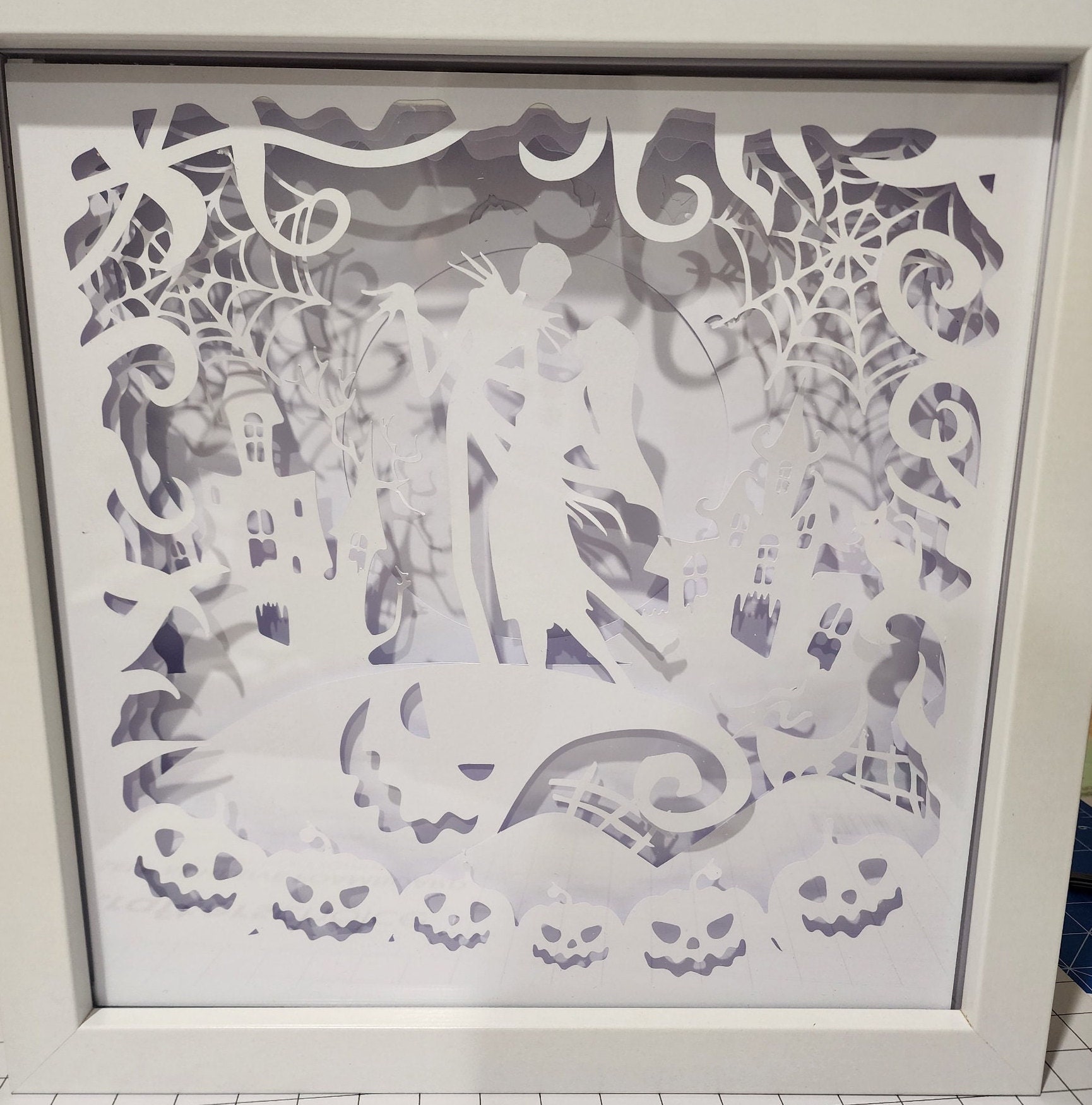 Nightmare Before Christmas, Shadow Box, 3D Cut - Etsy