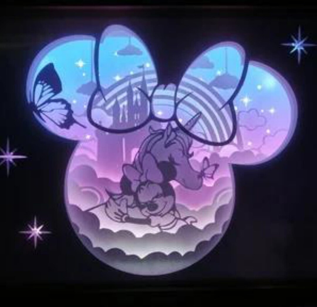 Minnie Mouse, Shadow Box, 3D Cut, Cricut - Etsy
