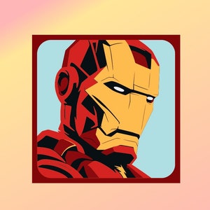 Ironman, Shadow Box, 3D Cut, Cricut - Etsy