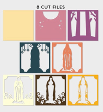 Virgin Mary, Shadow Box, 3D Cut, Cricut - Etsy