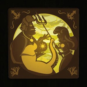 Ursula - Little Mermaid, Shadow Box, 3D Cut, Cricut - Etsy