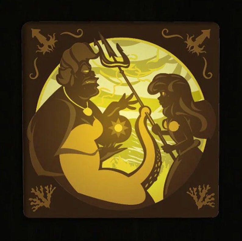Ursula Little Mermaid, Shadow Box, 3D Cut, Cricut - Etsy