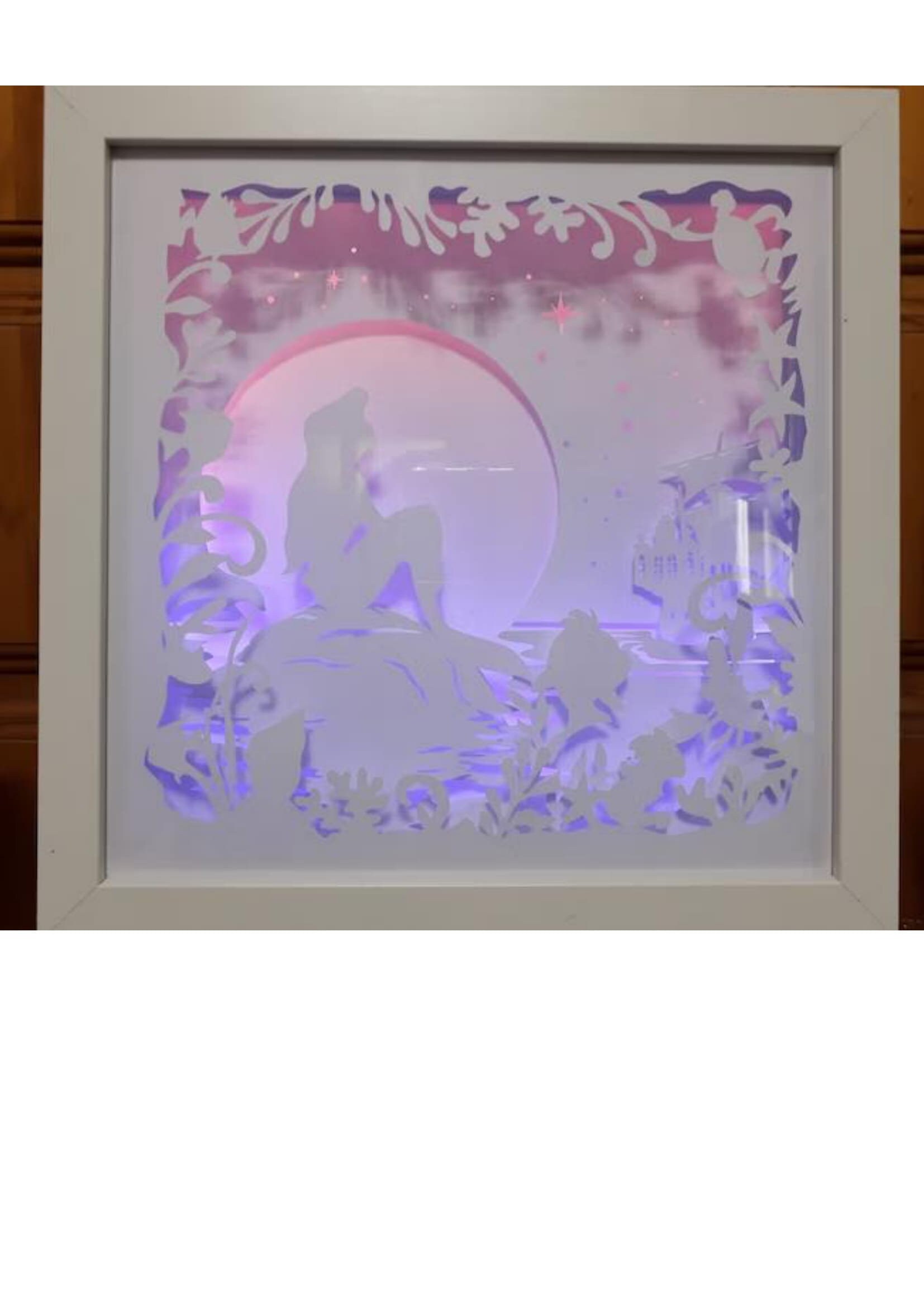 Little Mermaid Shadow Box 3D Cut Cricut - Etsy Canada