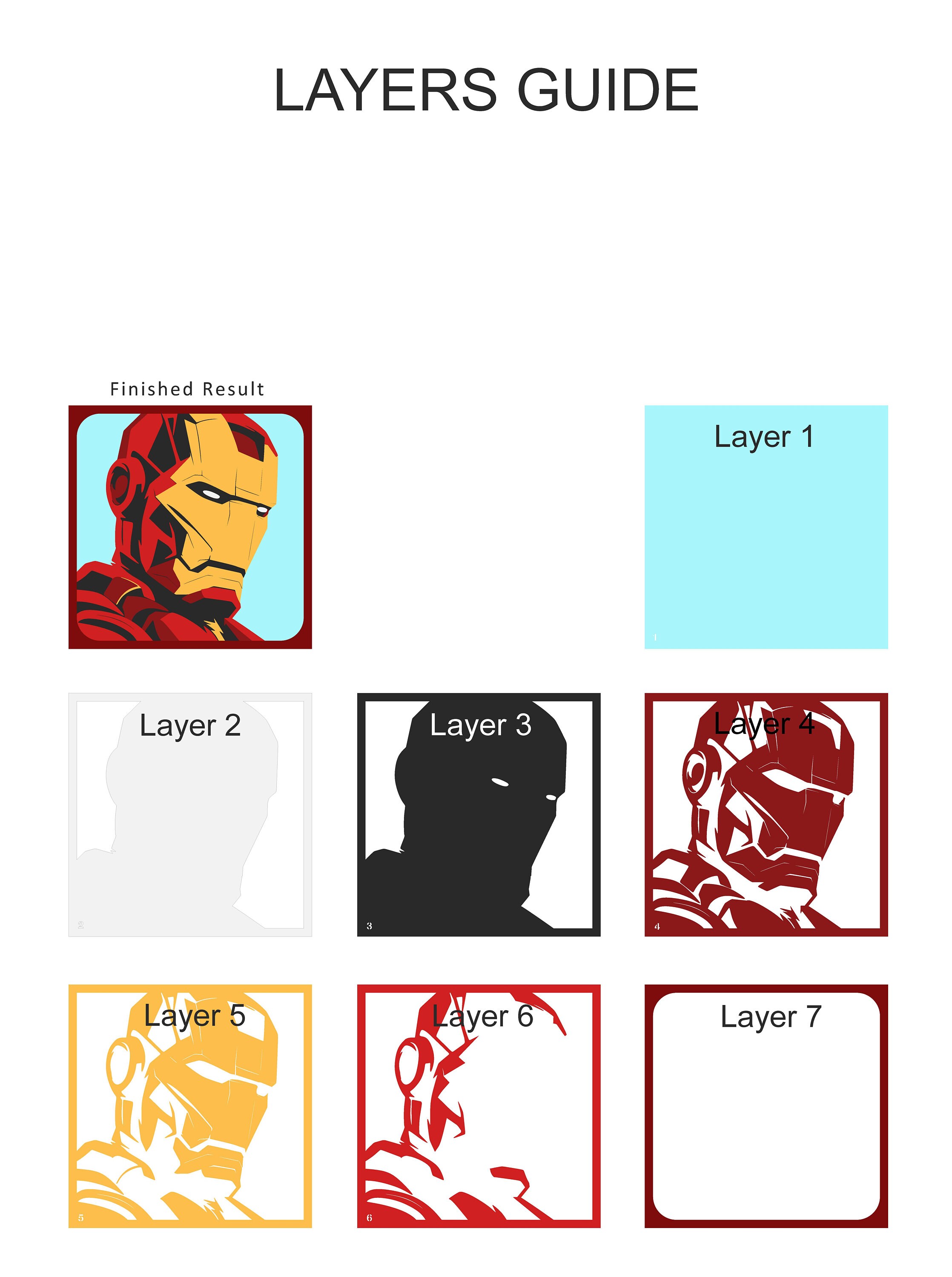 Ironman, Shadow Box, 3D Cut, Cricut - Etsy