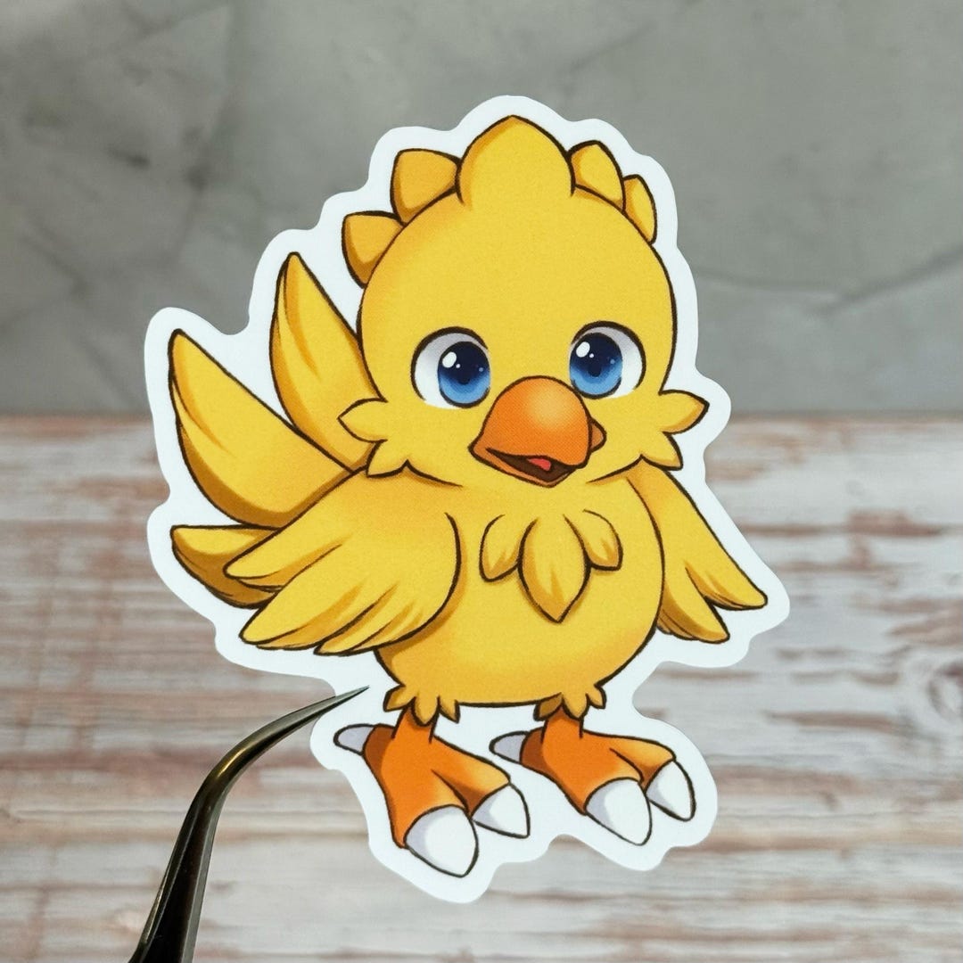 Final Fantasy Chocobo Matte Vinyl Sticker - Etsy