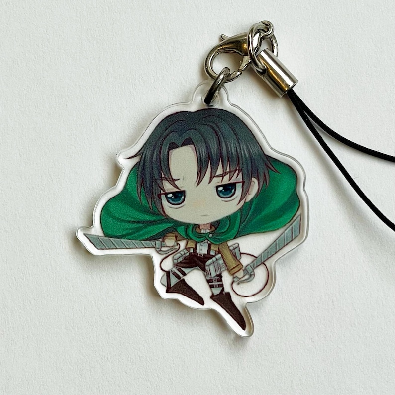 Attack on Titan AOT Levi Ackerman Mini Acrylic Charm | 1.5 Inch - Etsy