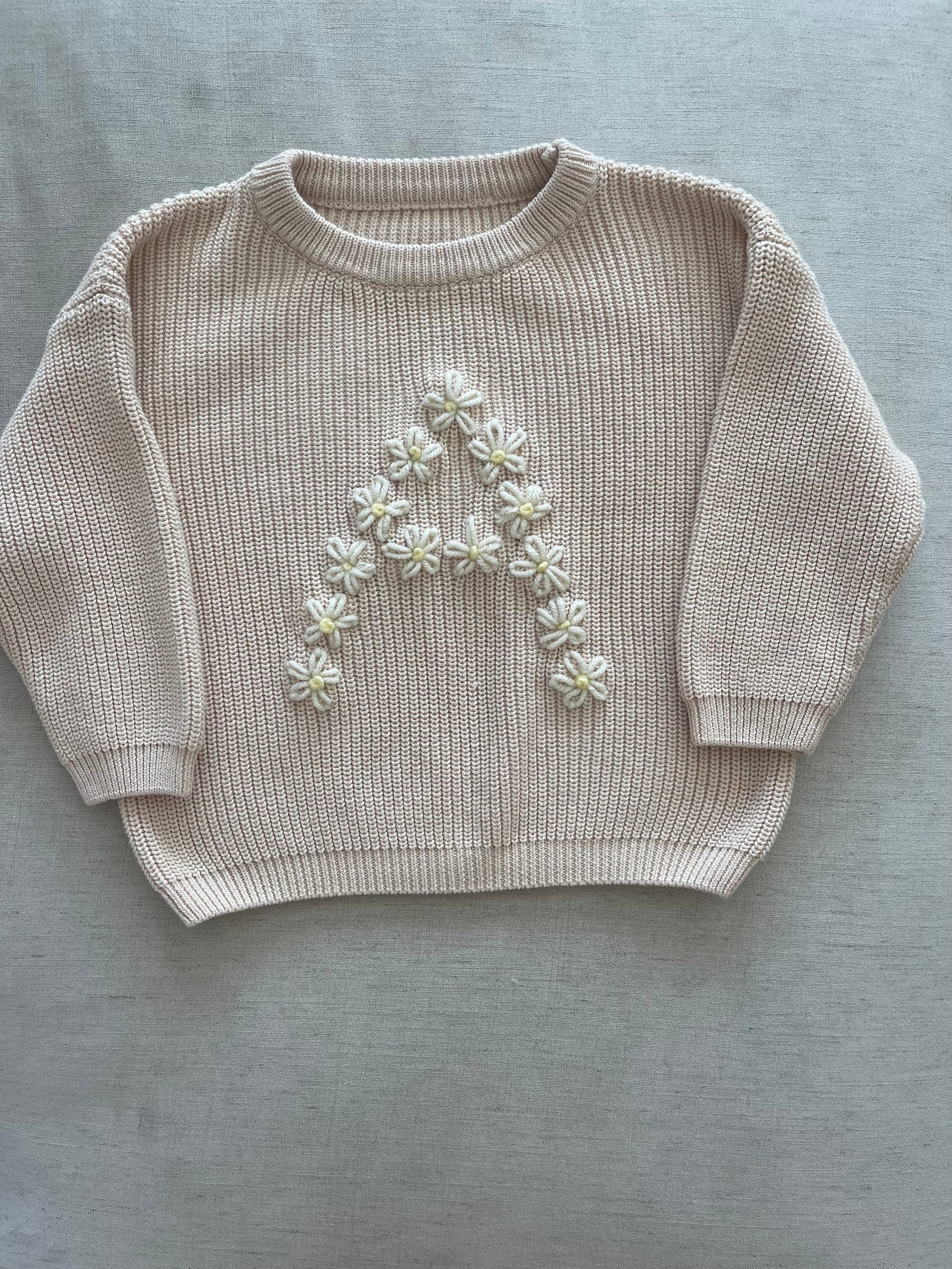 Custom Hand Embroidered Kids/toddler/baby Sweater - Etsy
