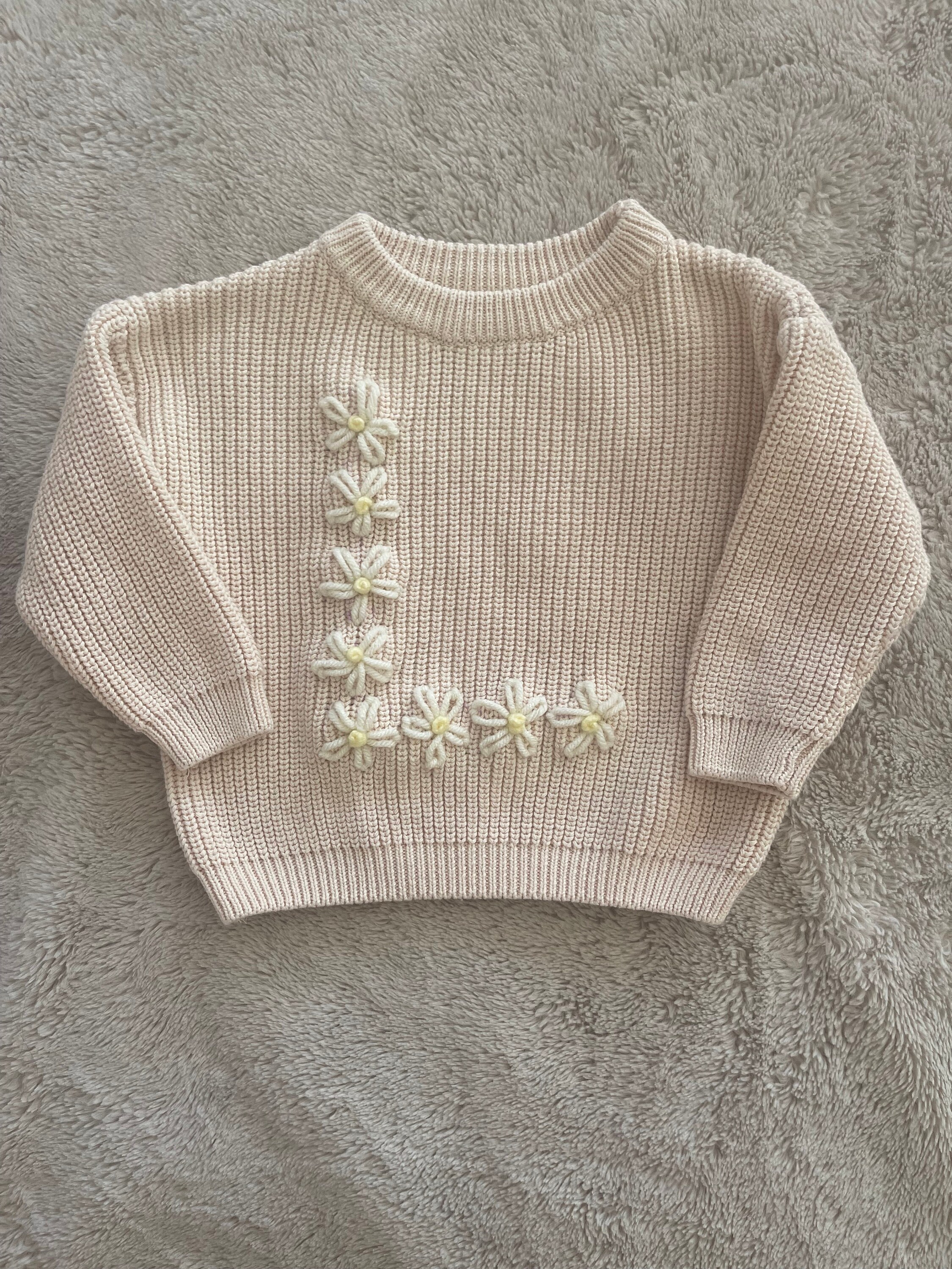 Custom Hand Embroidered Kids/toddler/baby Sweater - Etsy