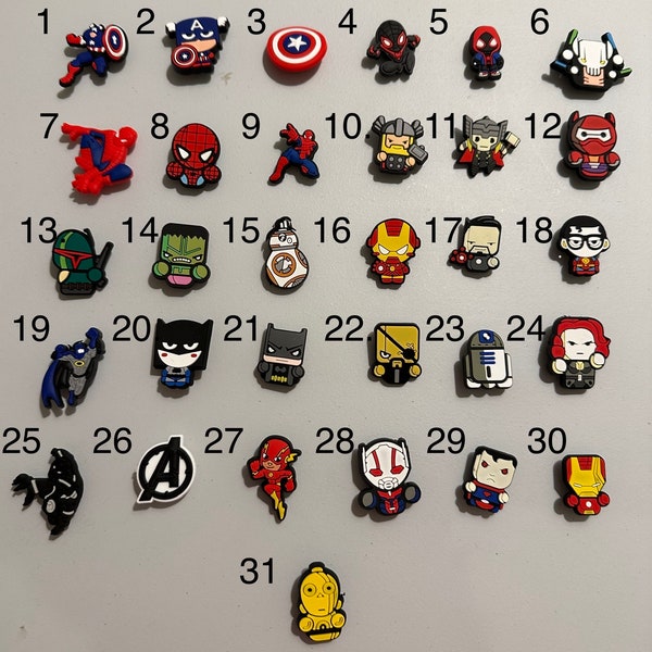 Superhero Jewelry Charms - Etsy