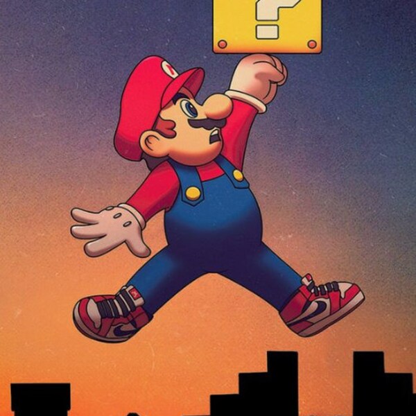 Super Mario Jordan - Etsy UK