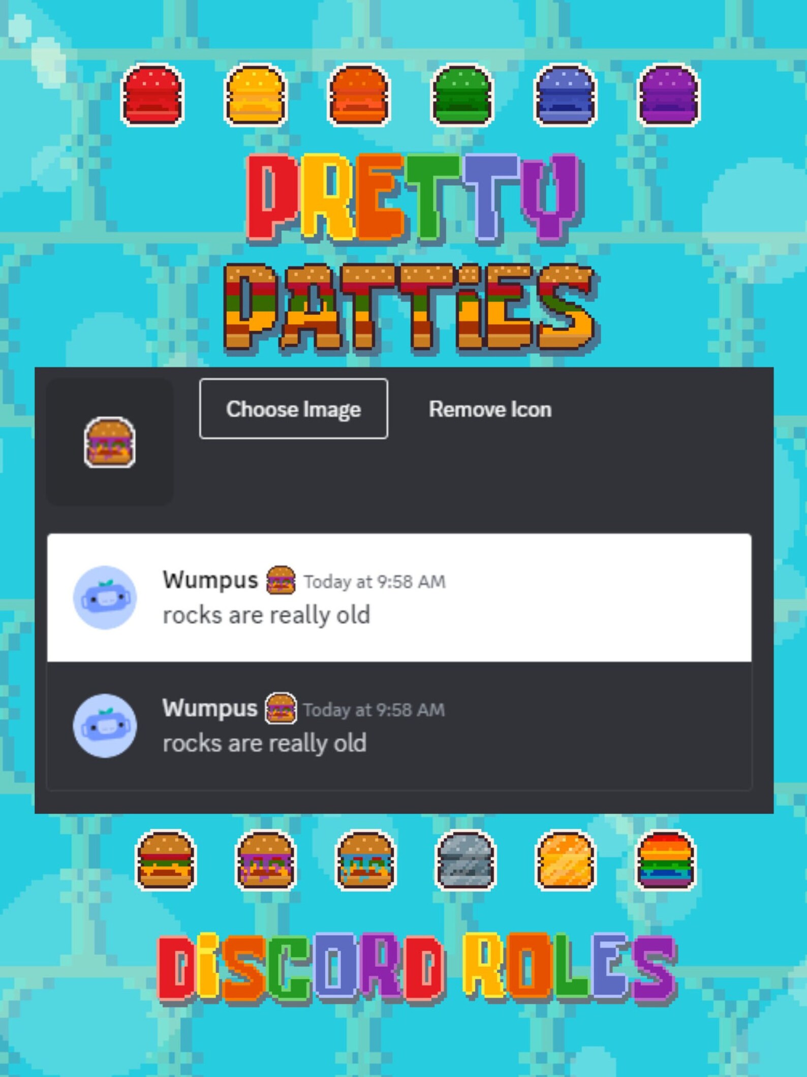 Assorted Krabby Patty | Set of 12 Pixel Discord Role Icons [digital ...