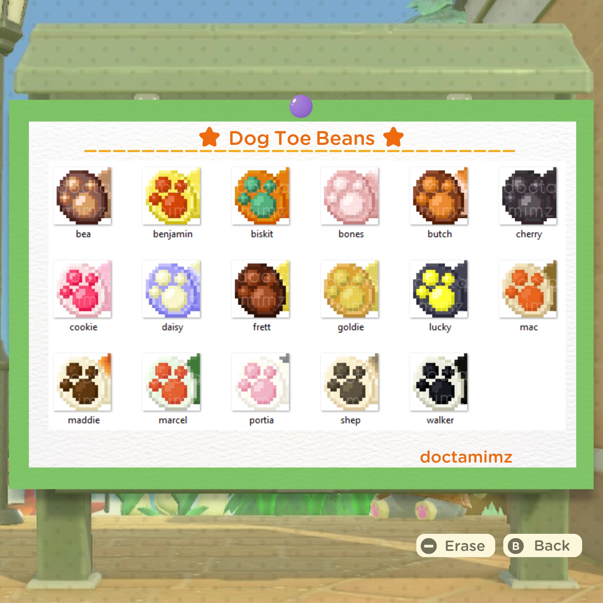 Twitch Sub Badges | Set of 17 ACNH Dogs Toe Beans Twitch Badges ...