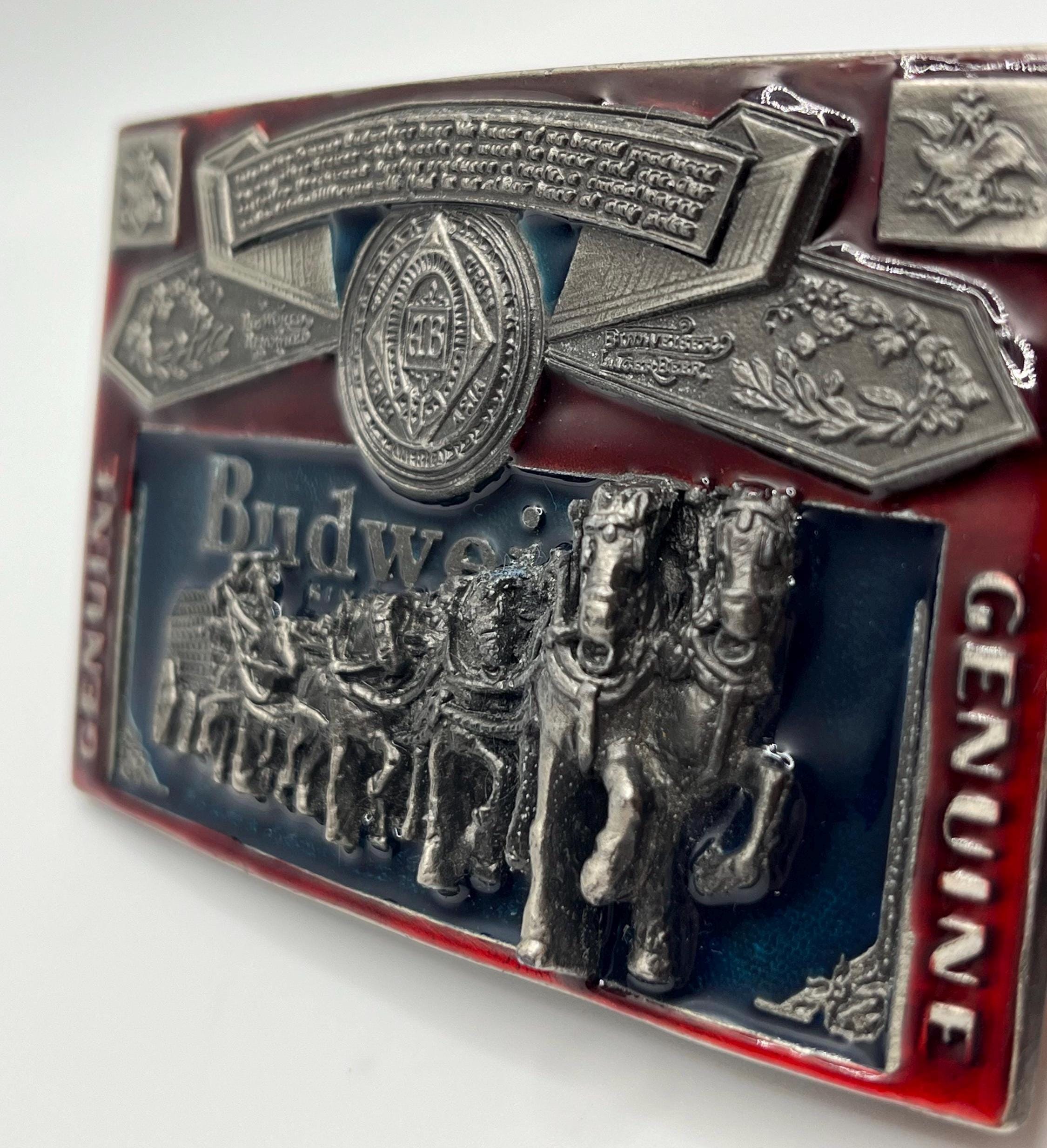 Genuine Budweiser Belt Buckle - Etsy