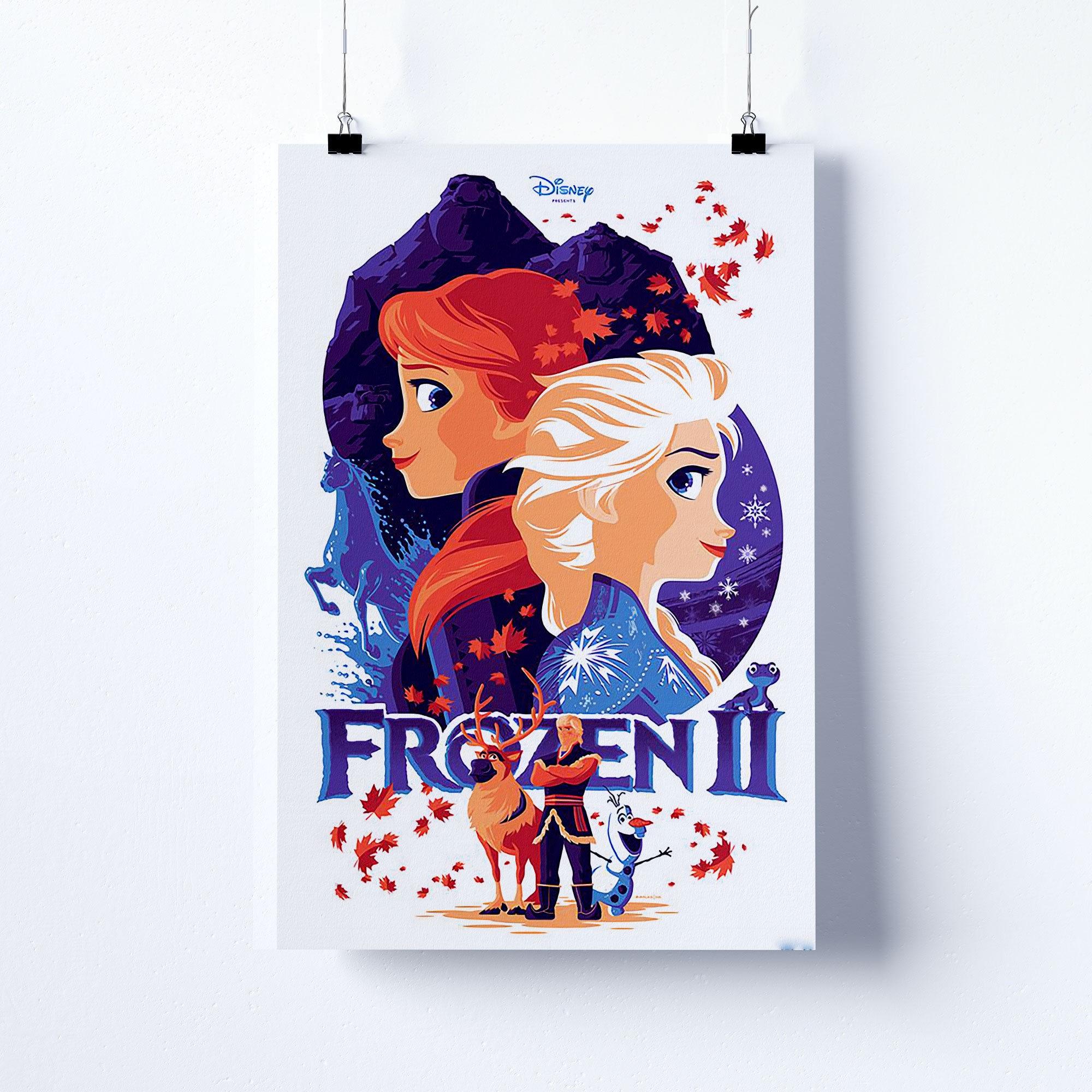 Frozen 2 Poster Elsa and Anna Poster Disney Movie Poster - Etsy