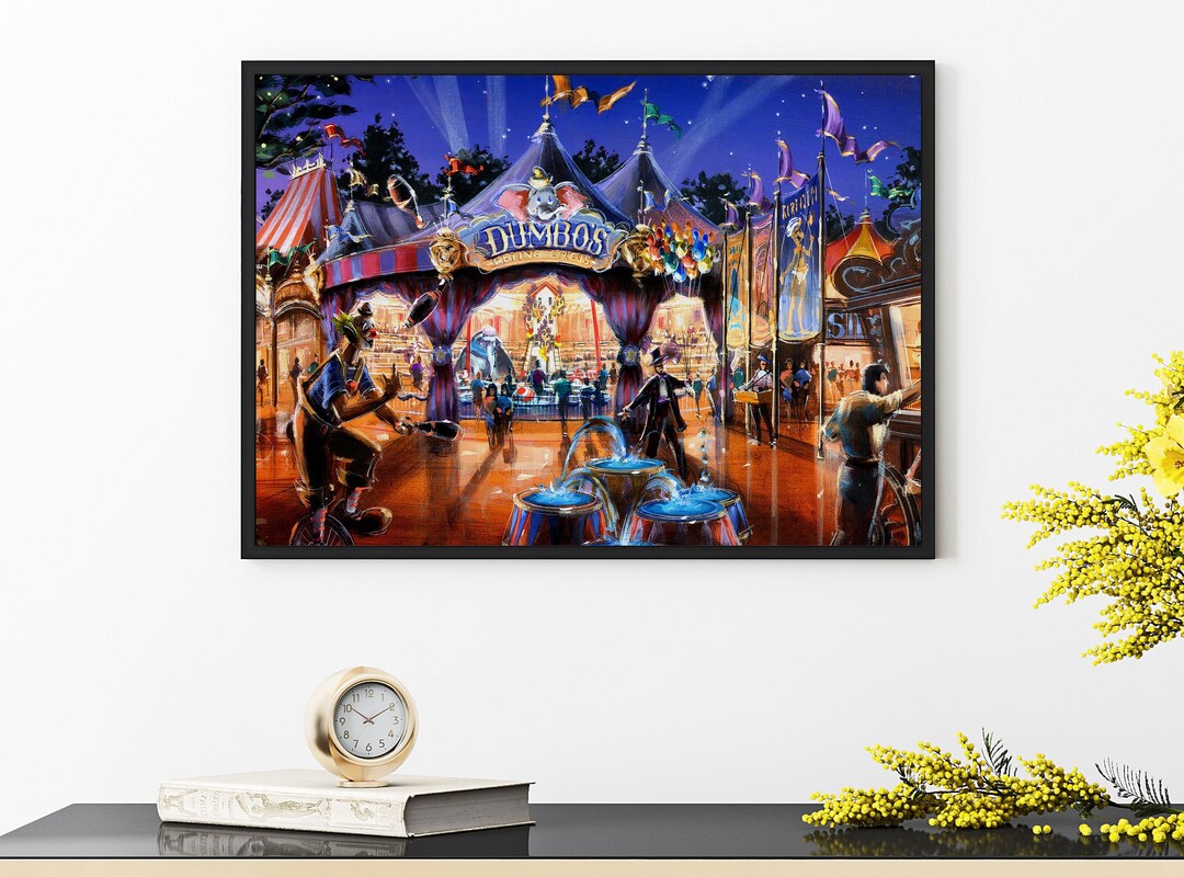 Dumbo Elephant Poster Dreamland Dumbo Poster Dumbo Kingdom - Etsy