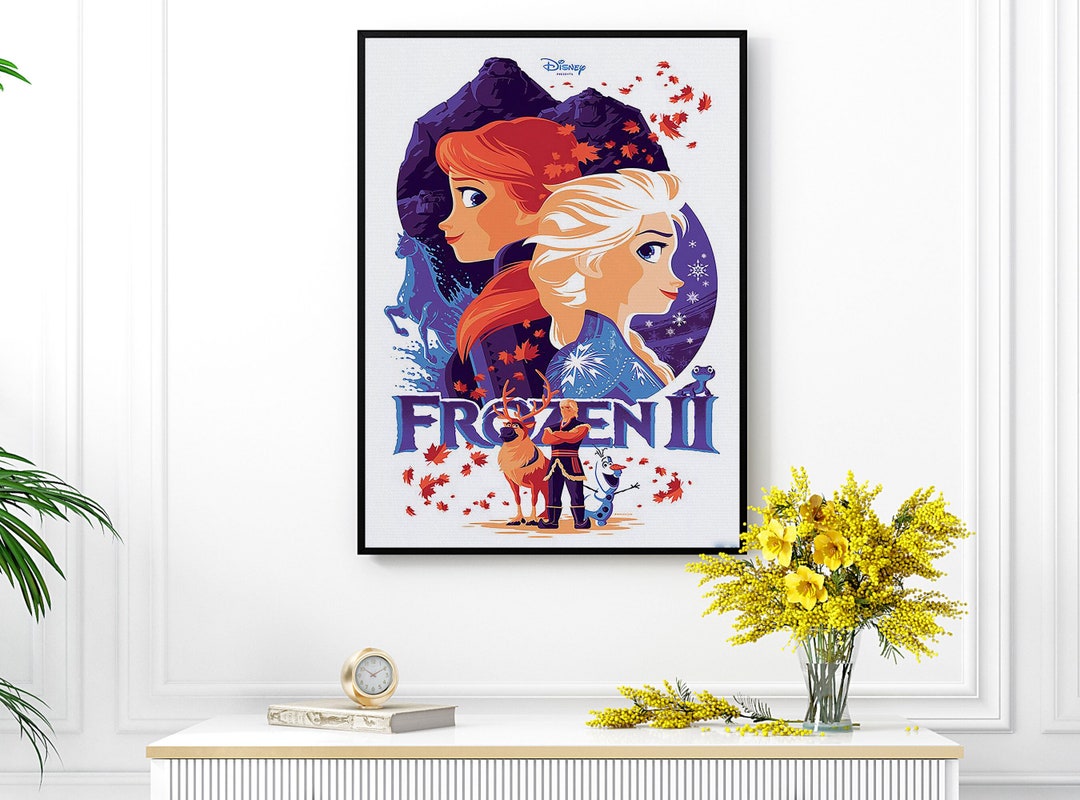Frozen 2 Poster Elsa and Anna Poster Disney Movie Poster - Etsy