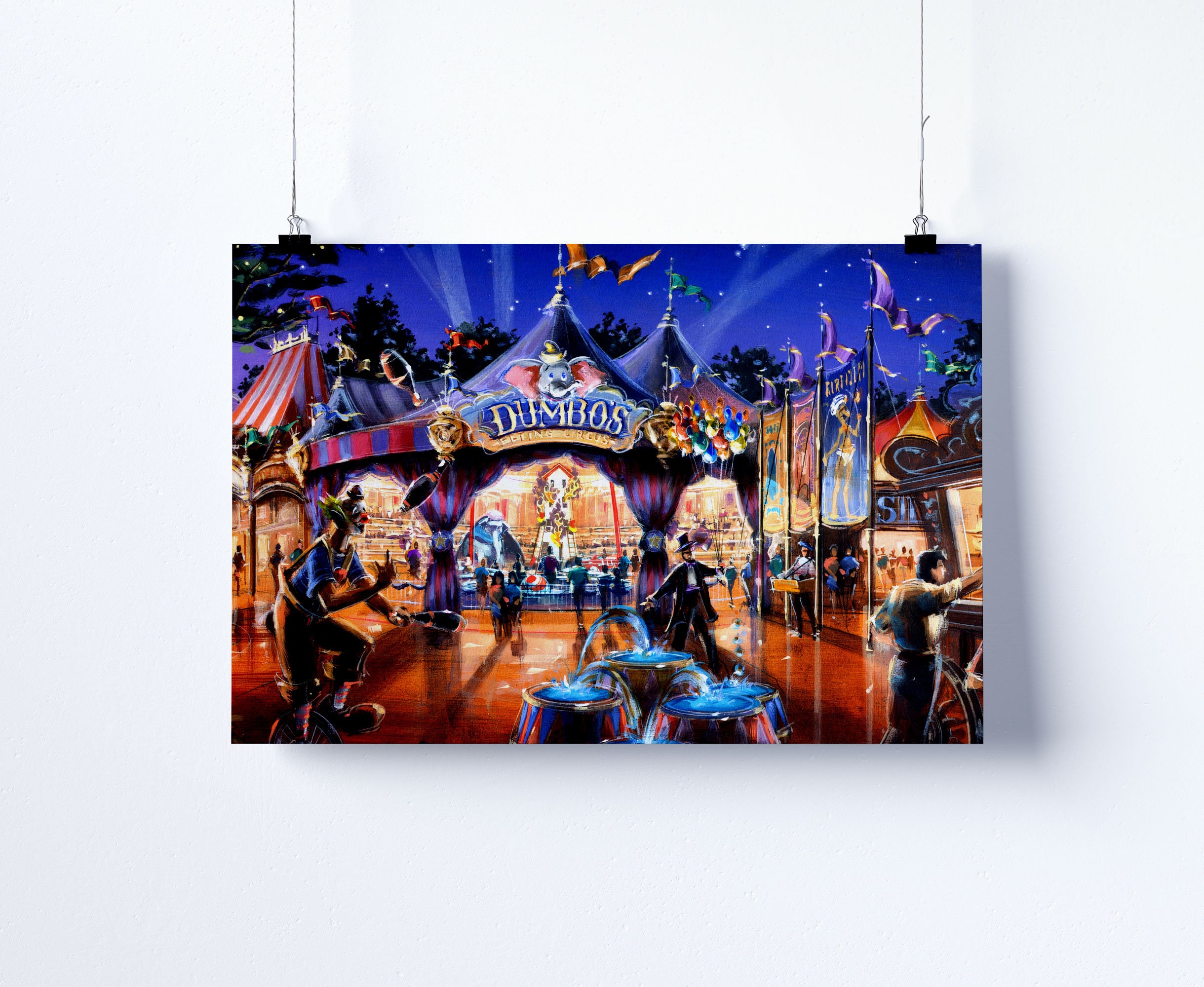 Dumbo Elephant Poster Dreamland Dumbo Poster Dumbo Kingdom - Etsy