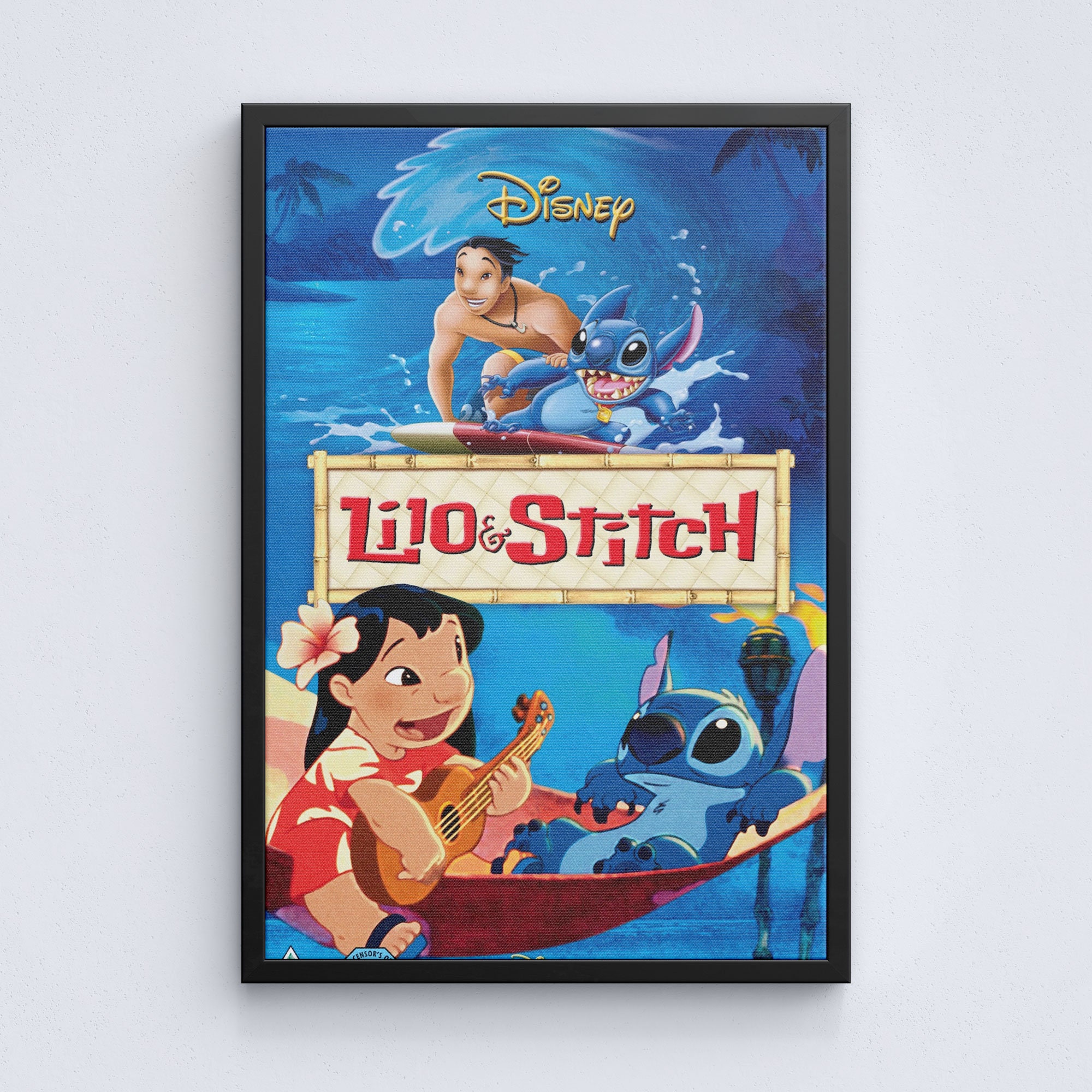 Disney Lilo and Stitch Movie Poster, Disney Vintage Movie Poster sold ...